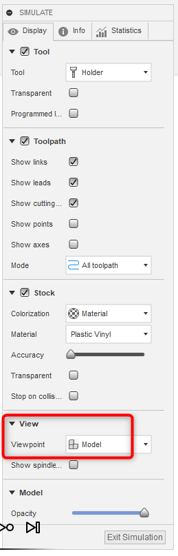 Machine moves around part during machine toolpath Simulation in Fusion