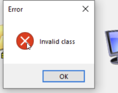 "Invalid class" while uploading the PRT files through Vault Autoloader