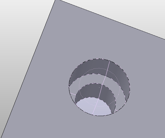 How to select different hole diameters ion the "Feature Selection" form in PowerMill
