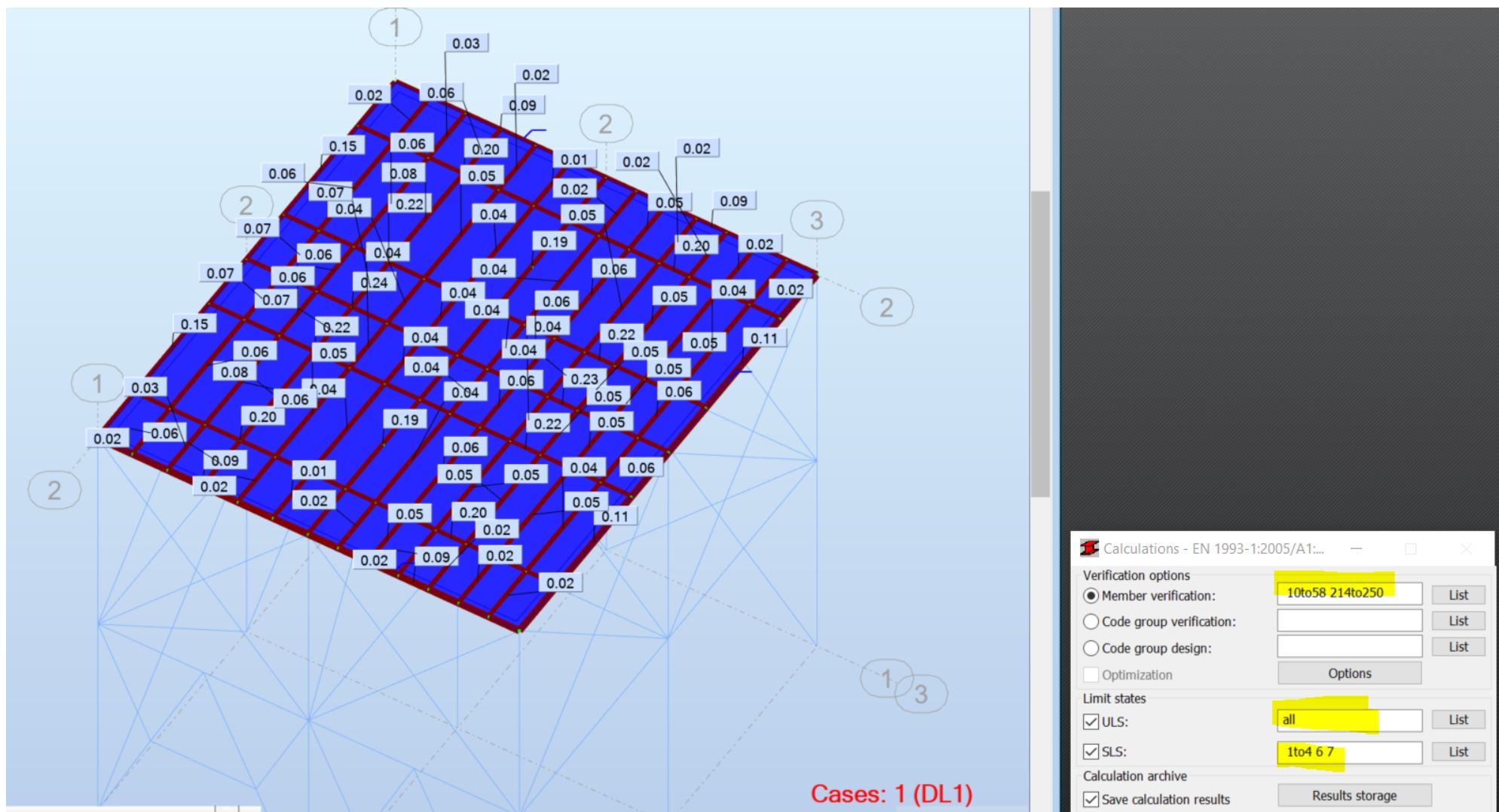 Utilization ratio from Maps on bars equal to zero for heavy loaded ...
