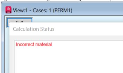 "Incorrect material" warning appears required reinforcement calculation for concrete slab or ...