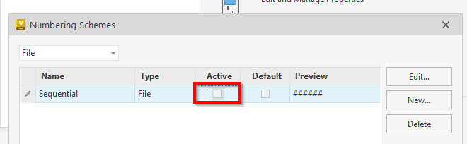 SolidWorks Vault Add-in gives automatic number when only one Numbering ...