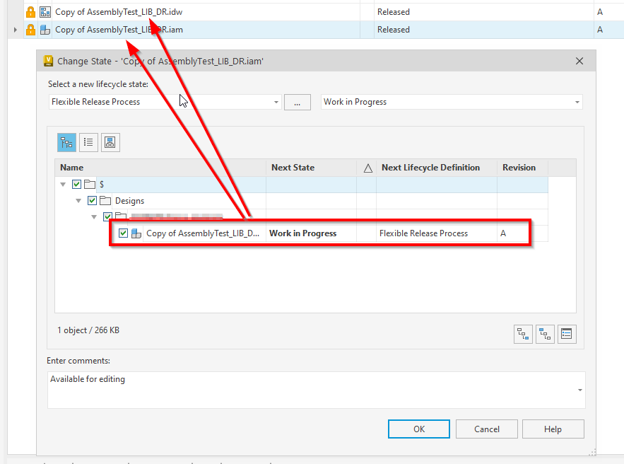 Force Inventor models and drawings to have same revision while Change State in Vault