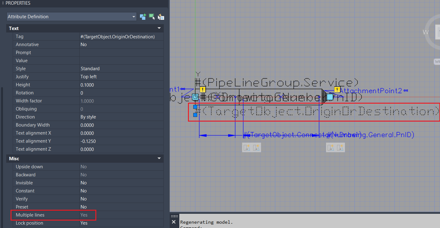 How to create a multi-line text description for P&ID OPC in AutoCAD ...