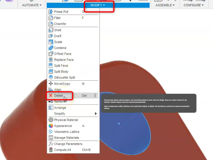 Missing "snap point center" marker on solid body hole when using ...