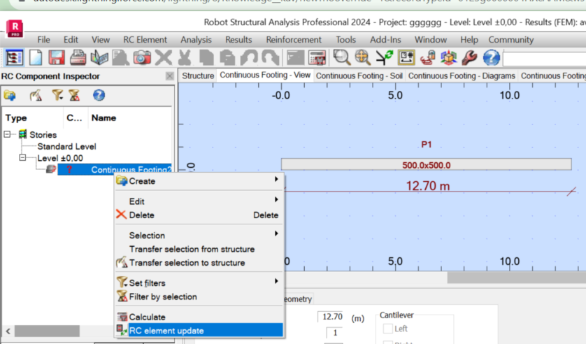 "Capacity for bending in ULS is not sufficient for span. Safety factor: 0.00" while provided ...