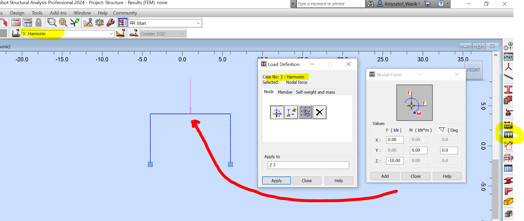 Is it possible to present nodes velocity and acceleration phases for FRF analysis in Robot ...