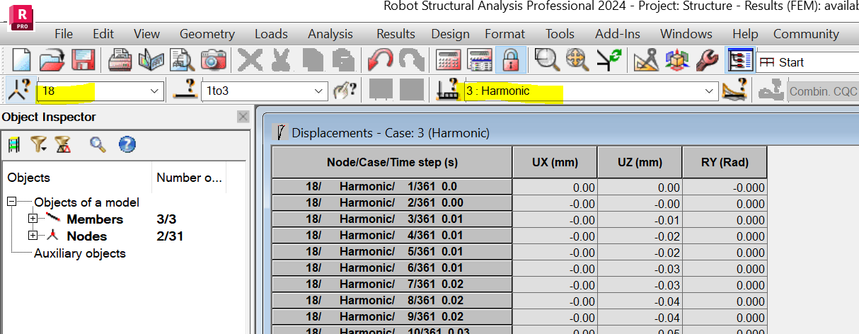 Is it possible to present nodes velocity and acceleration phases for ...