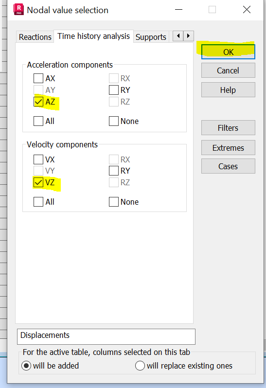 Is it possible to present nodes velocity and acceleration phases for FRF analysis in Robot ...