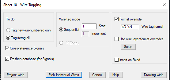 Unable to assign two wire number tags after a splice in AutoCAD Electrical
