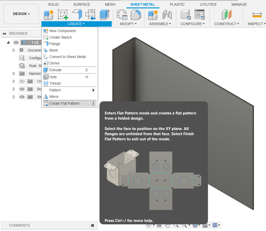How To Export Dxf Of Sheet Metal Component In Fusion 
