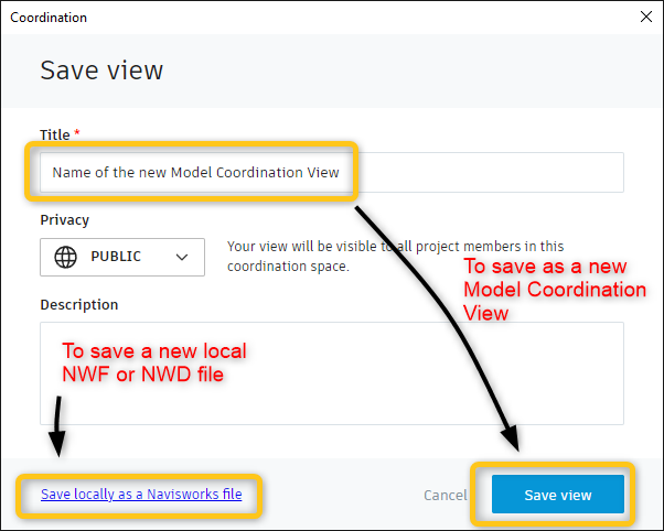 How to change Saved Viewpoints in models opened in Navisworks Coordination?