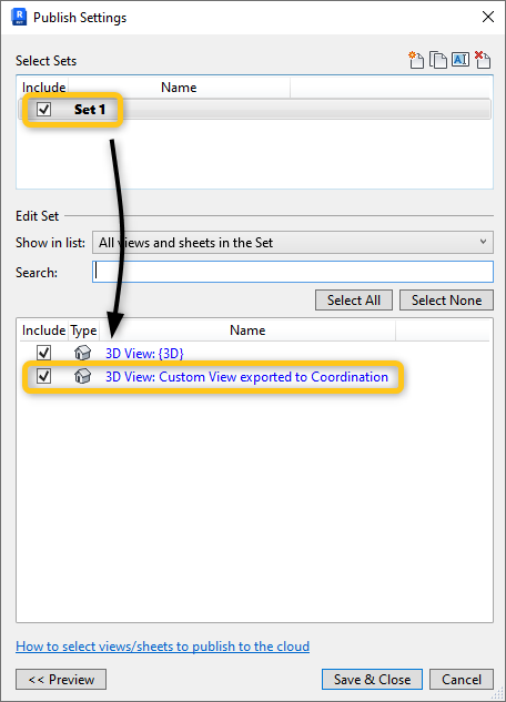 How to change Saved Viewpoints in models opened in Navisworks Coordination?