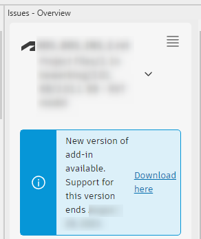 Update to its newest version the Revit Issues Addin for BIM 360/ACC