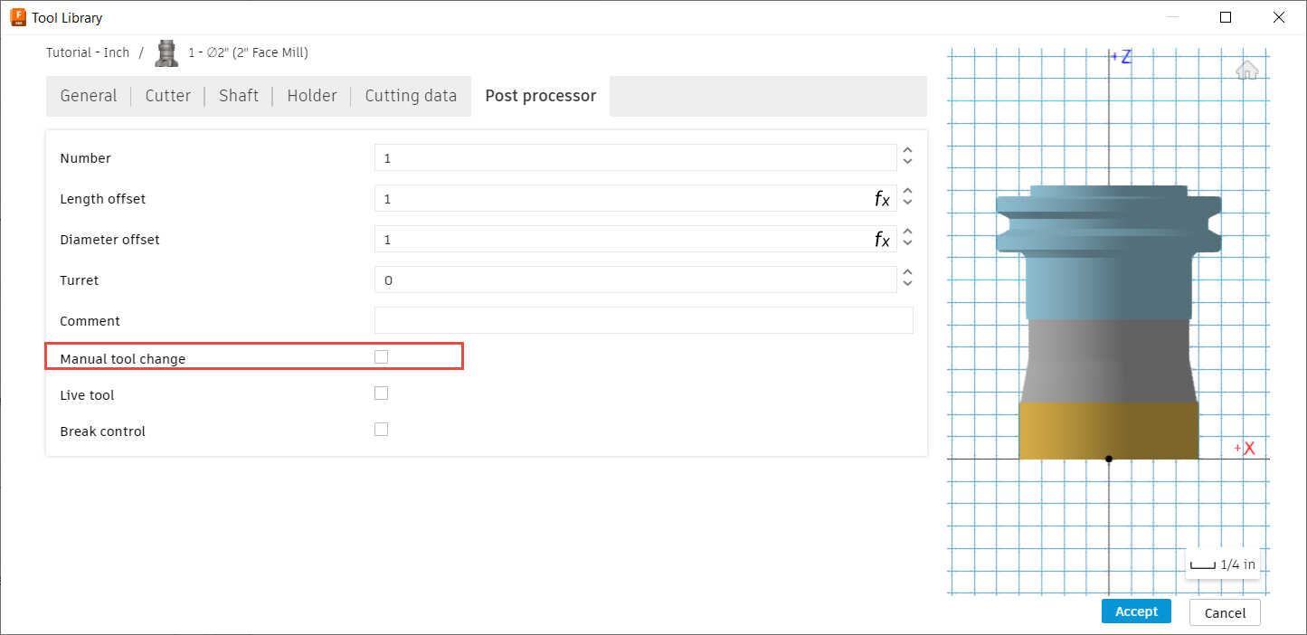 Manual tool change is being output in NC code from Fusion