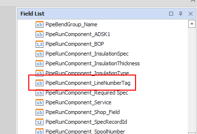 How to find the Line number tag for 3D Parts in AutoCAD Plant 3D Report creator