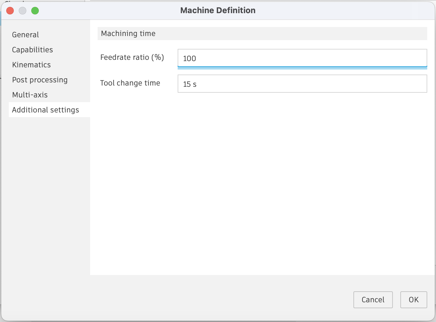 Machining time in Fusion does not match with CNC machining time