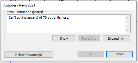 "Can´t cut instances of TD out of its host." appears when mirroring a ...