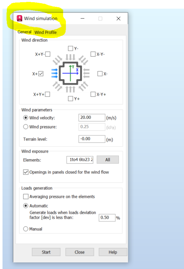 "Too many supports defined in the structure" reported while wind load generation according to ...