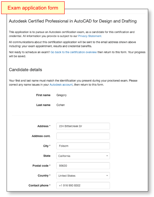 How to schedule an Autodesk product certification exam