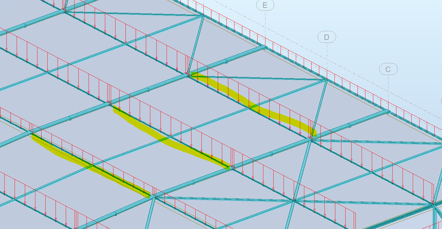 Colors of load distribution regions suggest incorrect load transfer from cladding in Robot ...