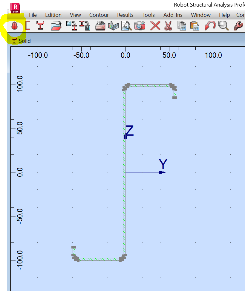 How to find required section parameters for user defined thin walled sections while existing ...