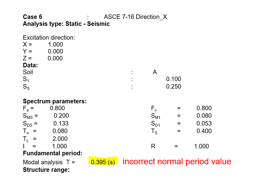 在 Robot Structural Analysis 中根据 ASCE 定义地震荷载时不考虑模态分析结果
