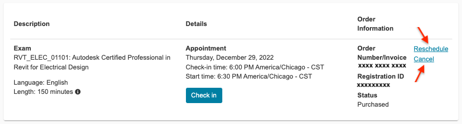 How to cancel or reschedule a certification exam appointment