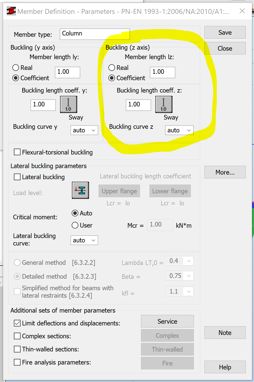 How member local axis orientation is related to results and member ...