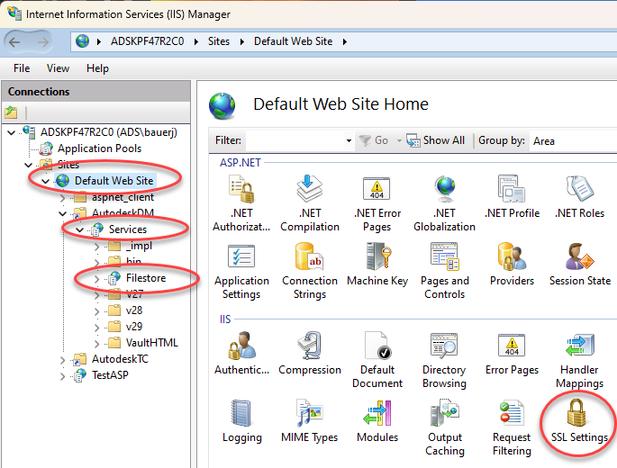 "Could not find the Data Management Services on localhost" when trying to access Administration ...