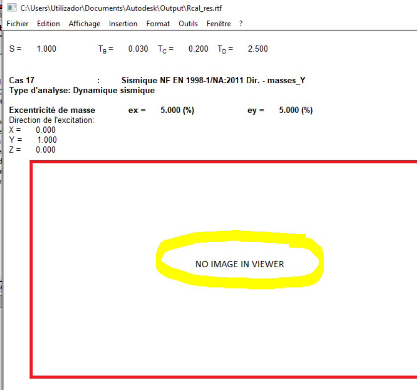 Response spectrum diagram not available in model calculation note in Robot Structural Analysis