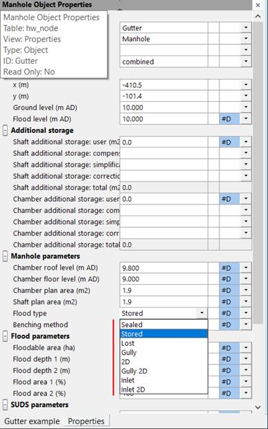 Representing gullys/inlets in InfoWorks ICM
