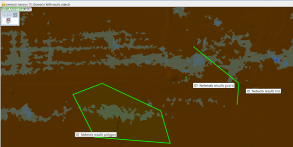 Extracting results from the 2D domain in InfoWorks ICM
