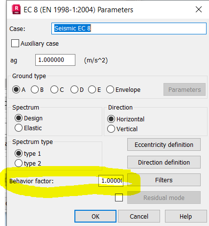 Is seismic displacement calculated for EN-1998-1 modified according to ...