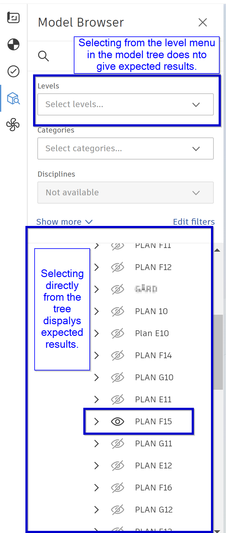 Level display in ACC for IFC files is not as expected