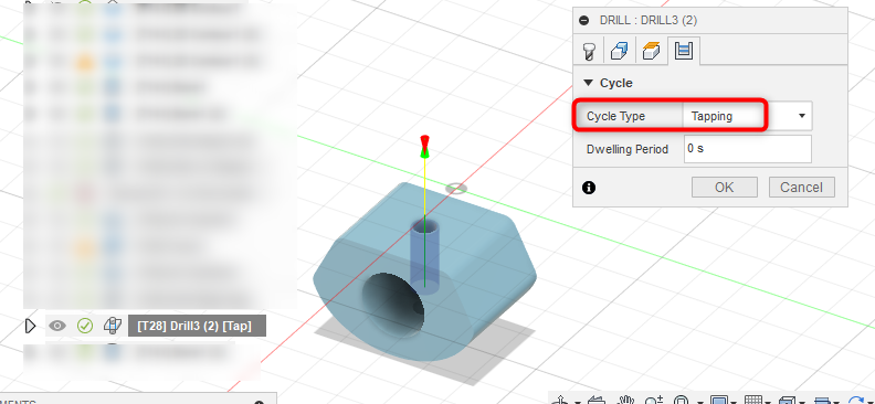 Getting Tapping cycle errors with incorrect feedrate tapping M6 hole in Fusion 360 CAM