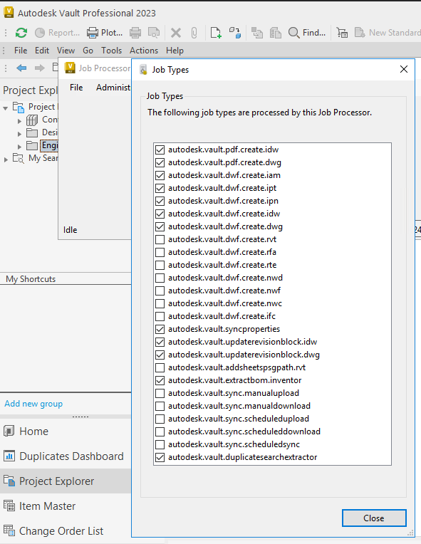 无法在 Job Processor 中使用 Vault 修改作业类型