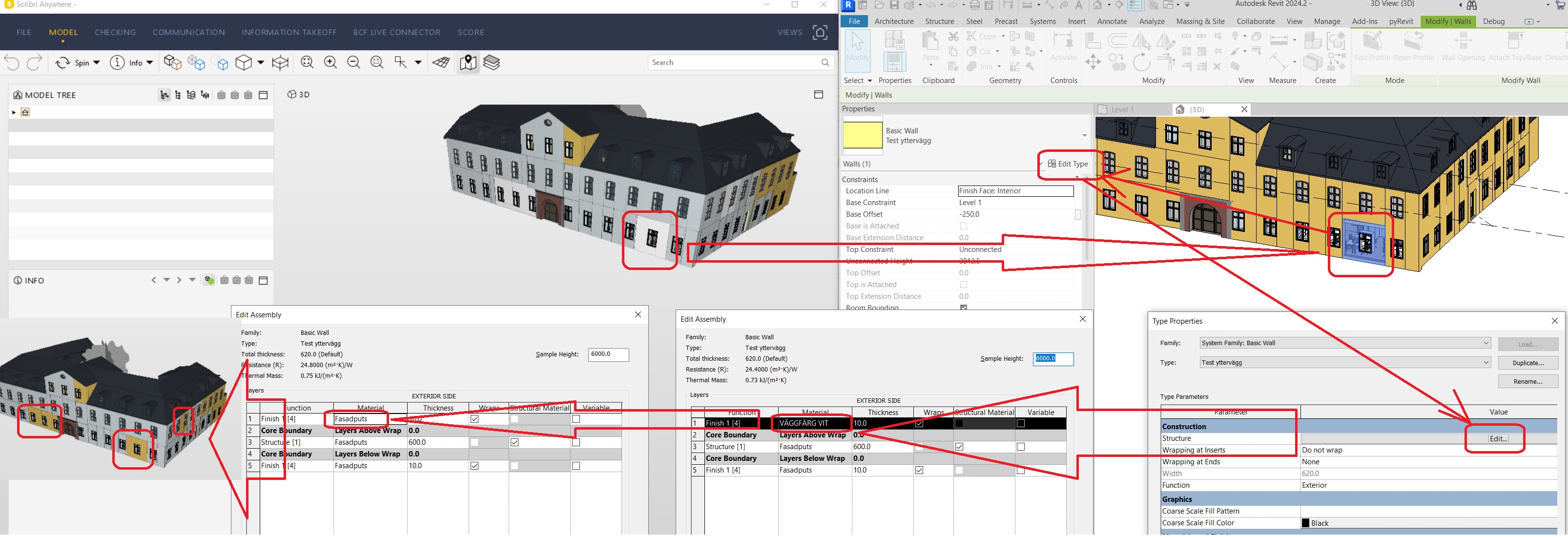 Wrong colors exported to IFC from Revit