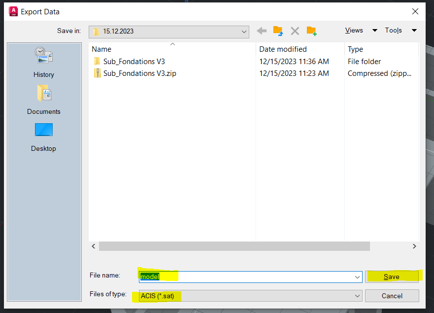 How to import surface model from AutoCAD to Robot Structural Analysis