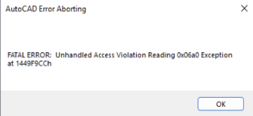 Crash when launching AutoCAD 2024 or AutoCAD Mechanical 2024 with Vault ...