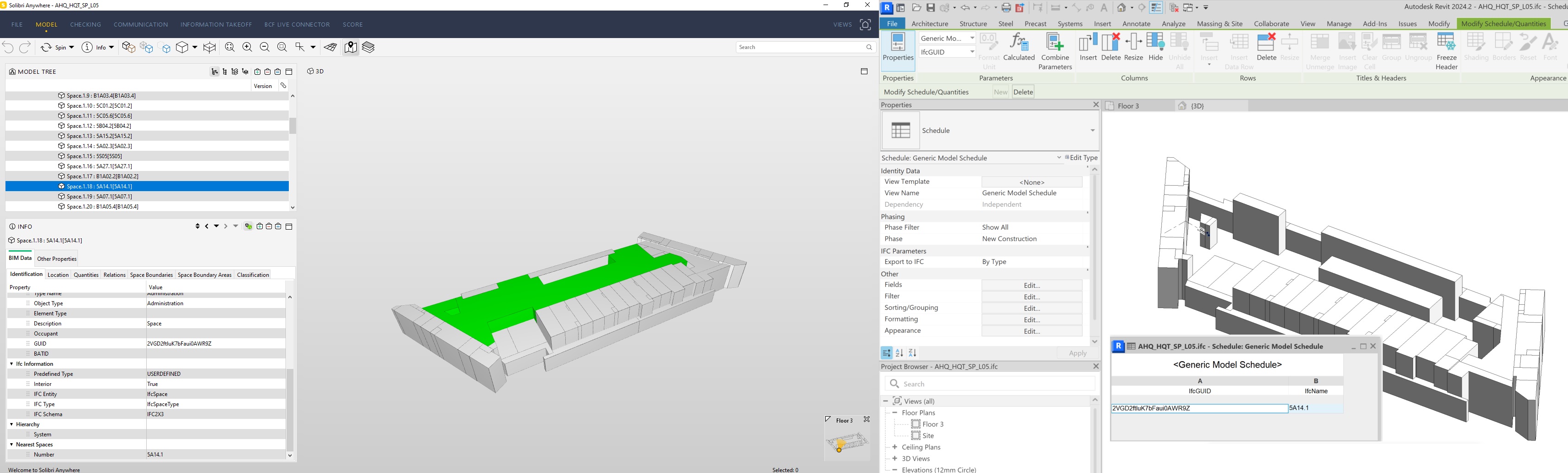 IFC model incomplete in Navisworks and Revit