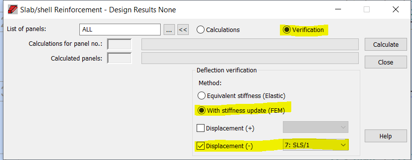 How to export long term concrete slab deflection to spreadsheet from ...