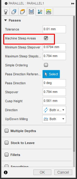 How to reduce the calculation time for a parallel toolpath created from an STL file in Fusion