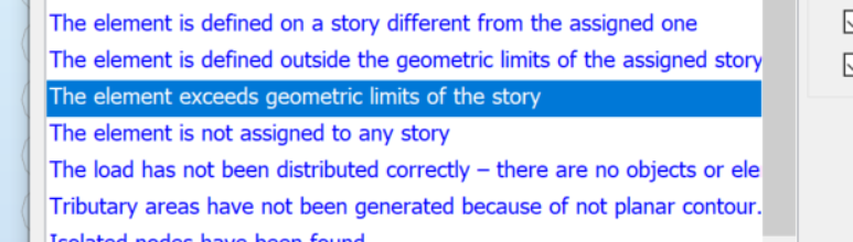 "The element exceeds geometric limit of the story" appears while model calculation in Robot ...