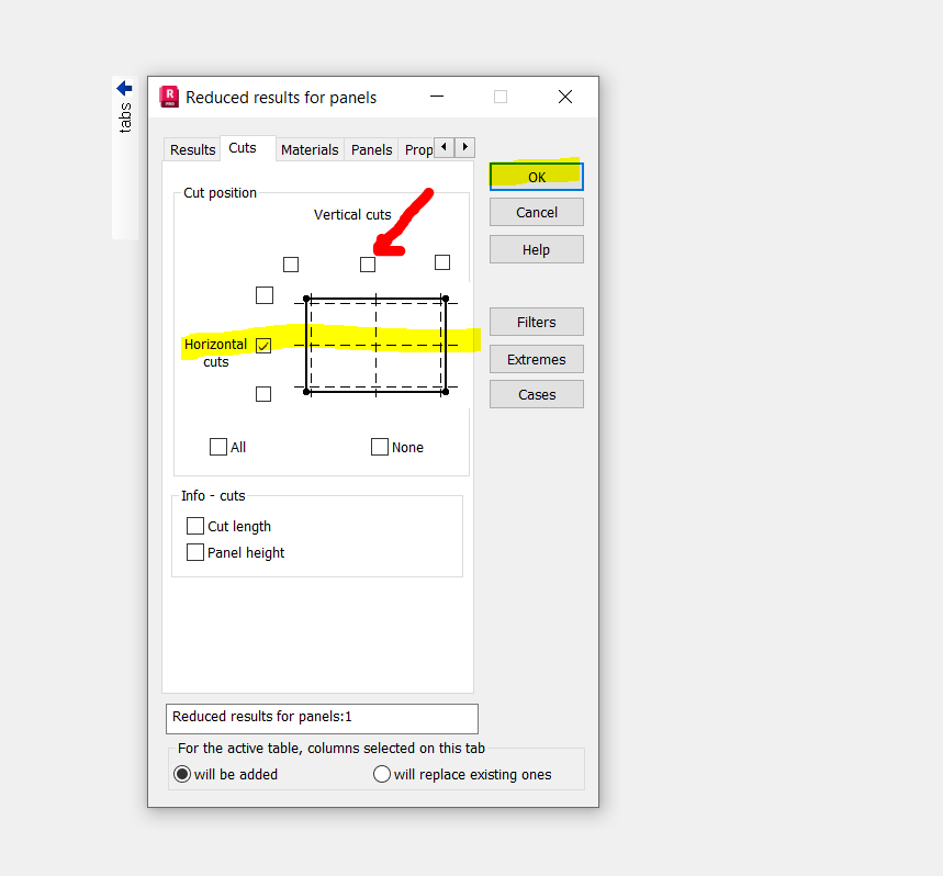 Why in reduced results on panels only one out of plane moment is ...