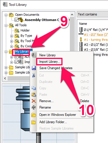 How to transfer Tool Library to a new installation of HSMWorks