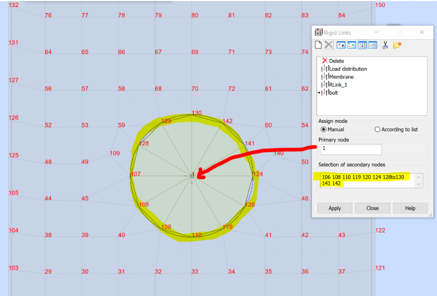 How to simulate plate with bolt interaction in Robot Structural Analysis