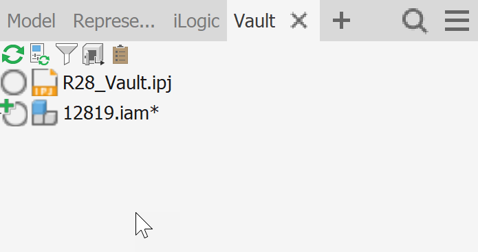 Vault browser is missing a component that is shown in the model browser in Inventor