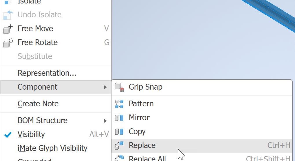 Vault browser is missing a component that is shown in the model browser in Inventor