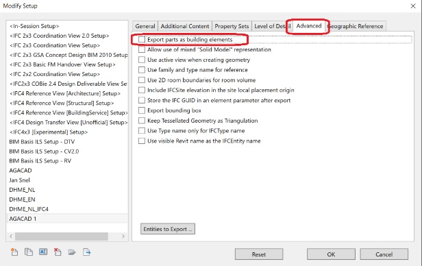 Parts are floating in IFC exported from Revit